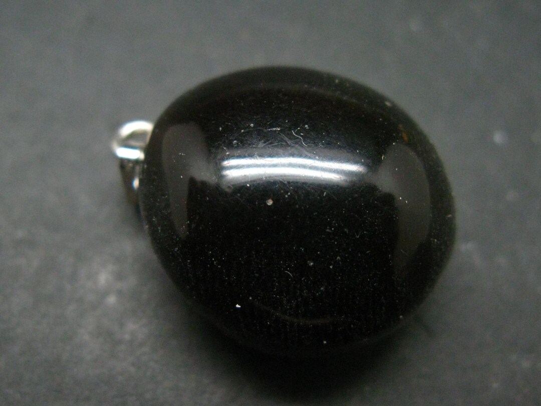 Rare Blue Amber Tumbled Fluorescent Silver Pendant From Indonesia 1.2 3 ...