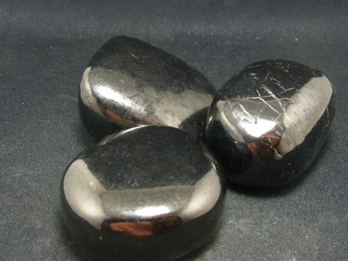 One 1 Large Tumbled Shungite From Russia 1.7 | Etsy