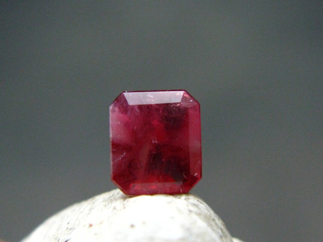 Beautiful Rare Gem Bixbite Red Beryl Emerald Cut Stone From - Etsy