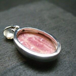 Inca Rose Rhodochrosite Tumbled Silver Pendant From Argentina 1.3 6.30 ...