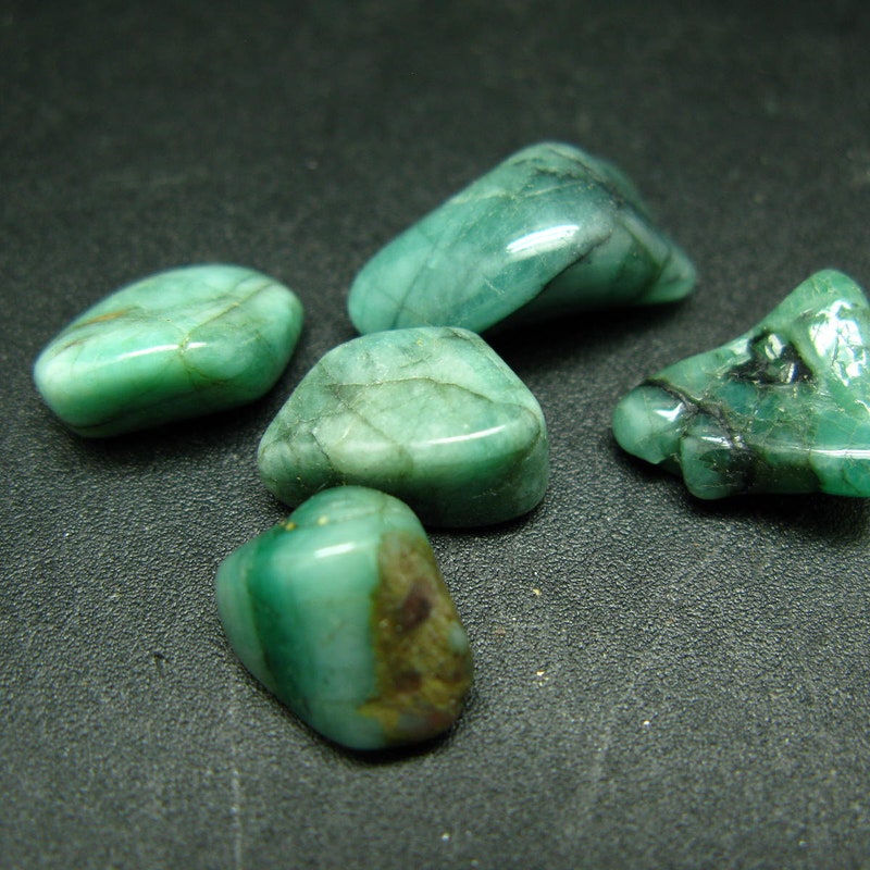 Tumbled Emerald - Etsy
