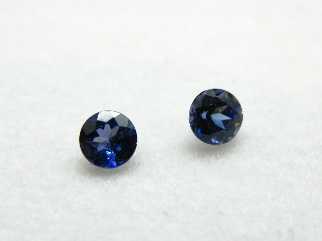 2 Gem Benitoite Cut Stones From California 0.32 Carats 3x3mm - Etsy
