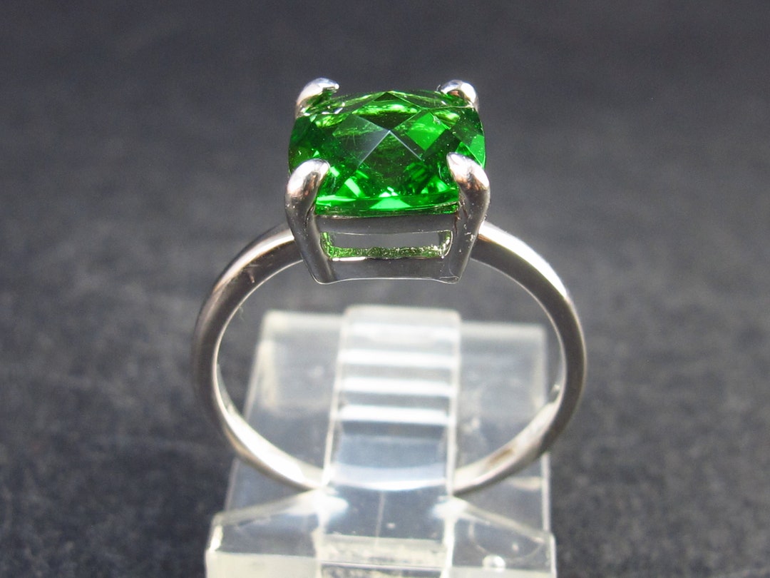 Helenite Gaia Stone Gem Sterling Silver Ring From Washington Size 5.25 ...