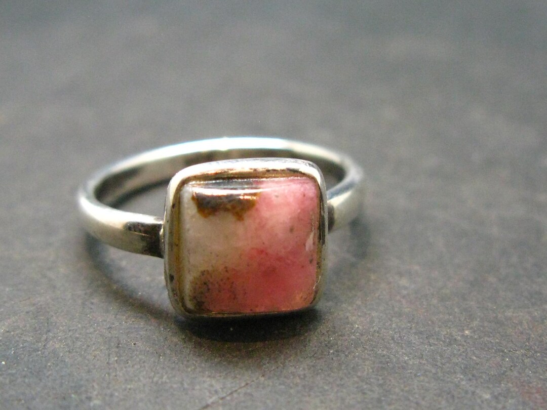 RESERVED for JOANNA Rare Pink Tugtupite Sterling Silver Ring From ...