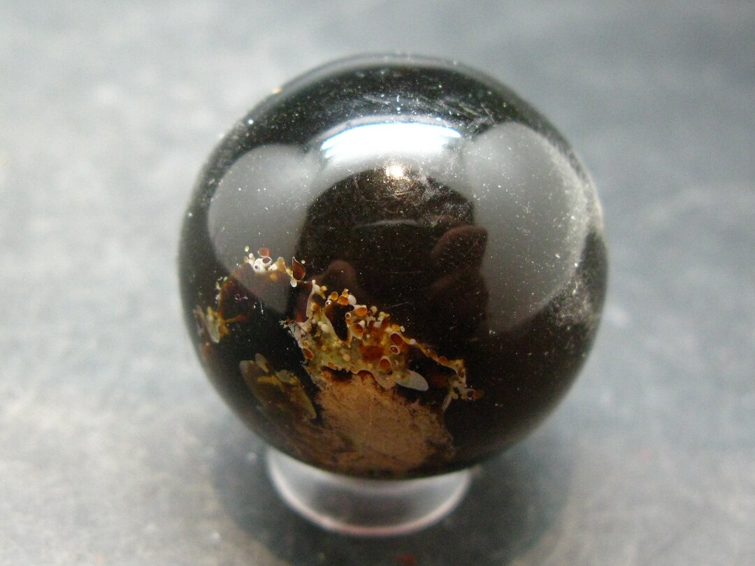 Rare Blue Amber Ball Sphere Fluorescent From Indonesia 1.2 14.33 Grams ...