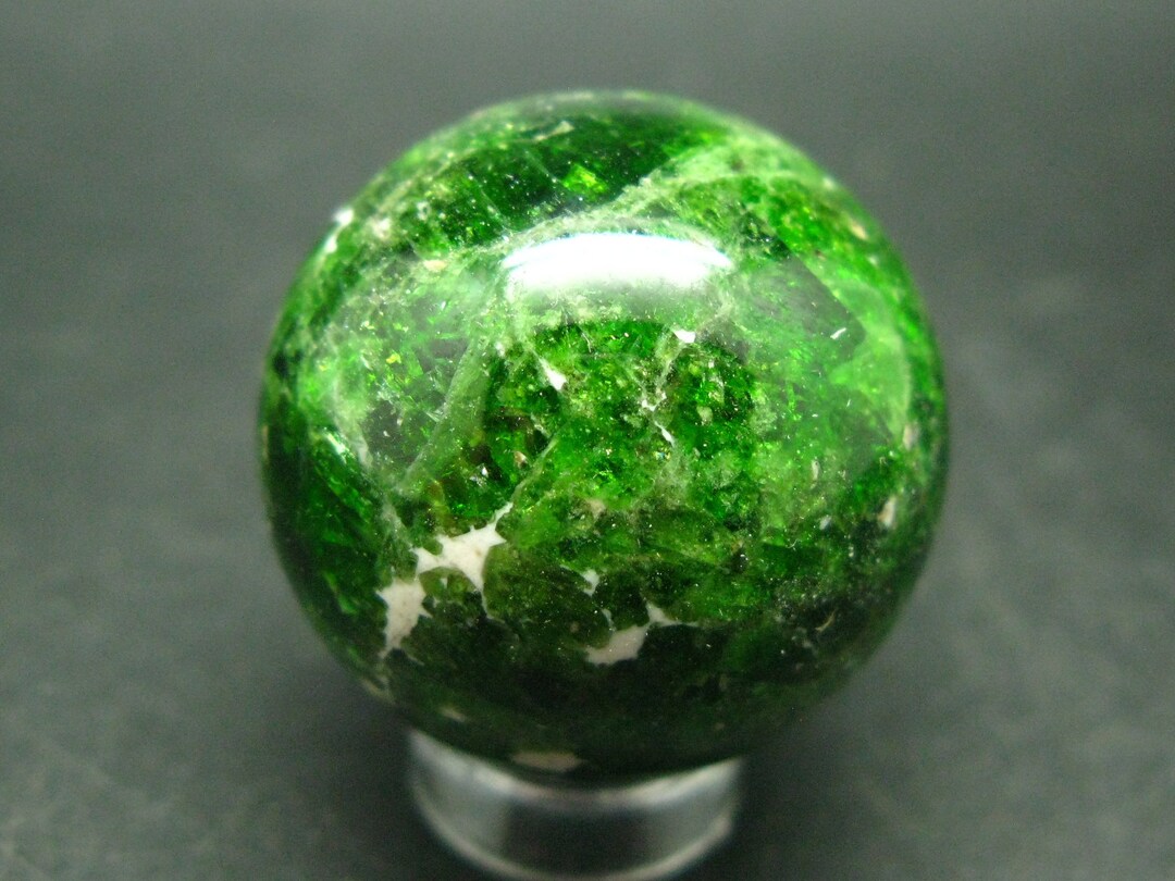 Gem Chrome Diopside Ball Sphere From Russia 1.1 41 Grams - Etsy
