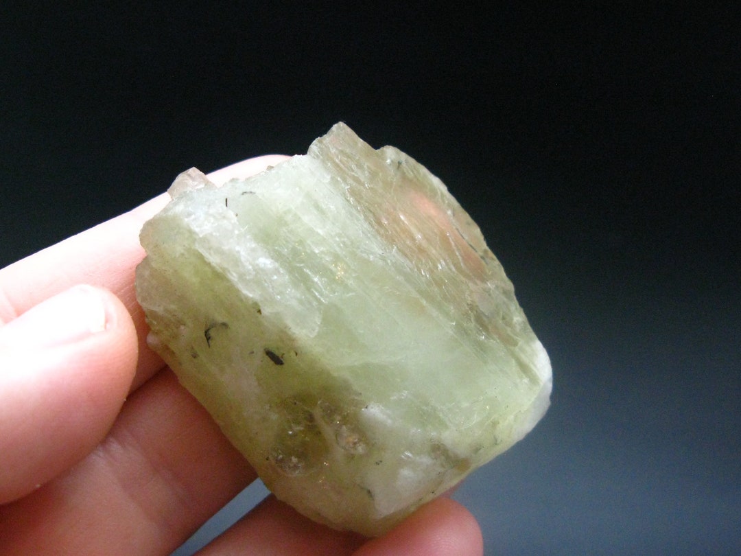 Gem Green Hiddenite Spodumene Crystal From Brazil 1.8 46.57 Grams - Etsy