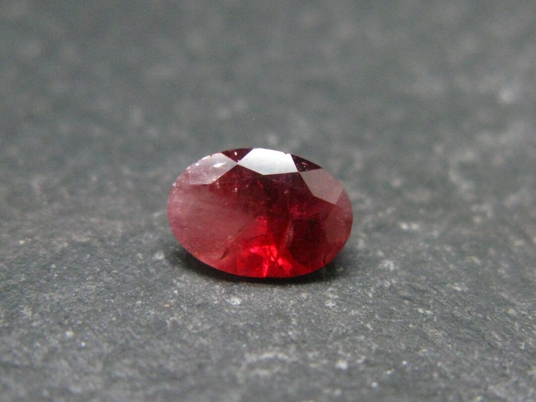 Beautiful Rare Gem Bixbite Red Beryl Emerald Cut Stone From Utah USA 0. ...