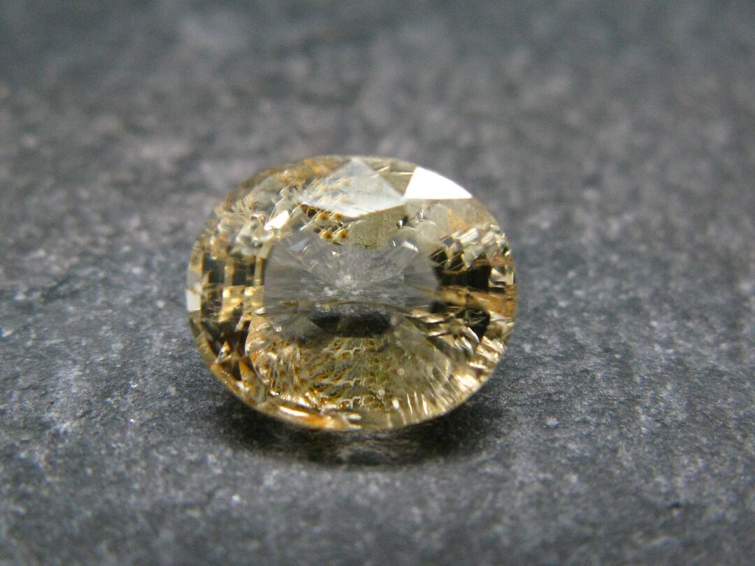 Gold Danburite Gem Facetted Cut Stone From Tazania 2.46 Carats - Etsy