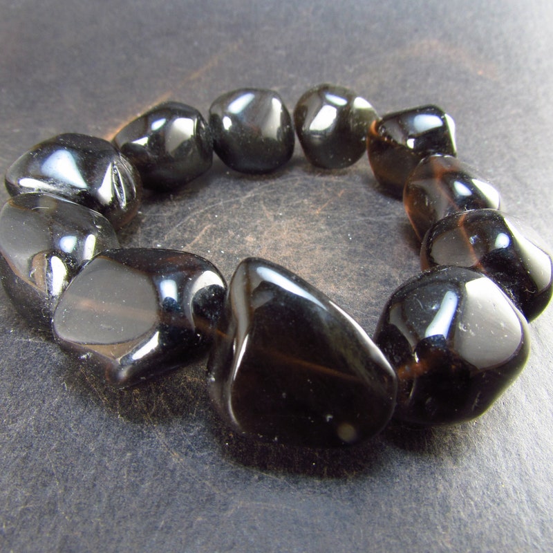 Mens Apache Tear Bracelet - Etsy