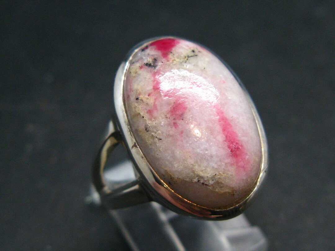 Rare Pink Tugtupite Sterling Silver Ring From Greenland Size 9 - Etsy