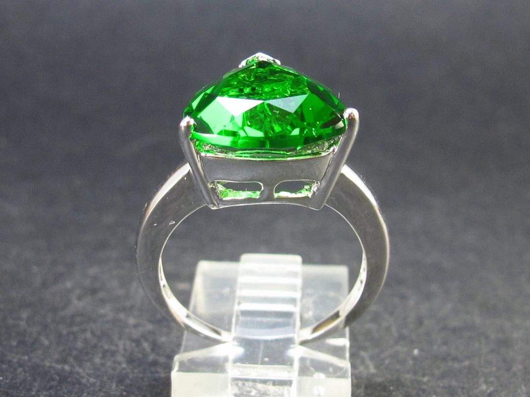 Helenite Gaia Stone Gem Sterling Silver Ring From Washington Size 8.5 6 ...