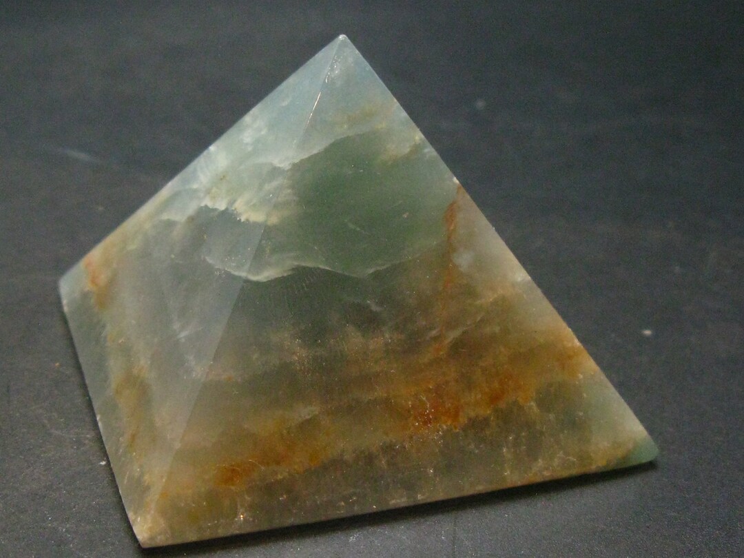 Lemurian Aquatine Blue Calcite Pyramid 2.3 150.32 Grams - Etsy