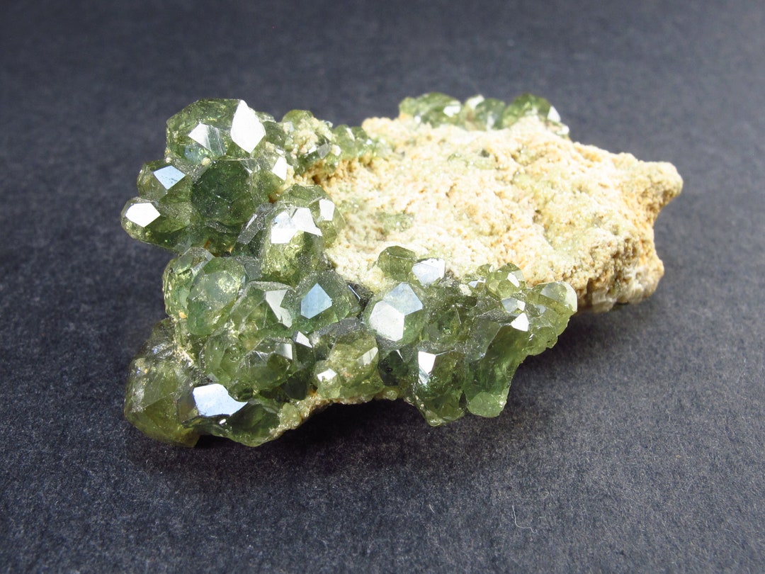 Rare Demantoid Garnet Cluster From Madagascar - 2.3" - 38.8 Grams - Etsy