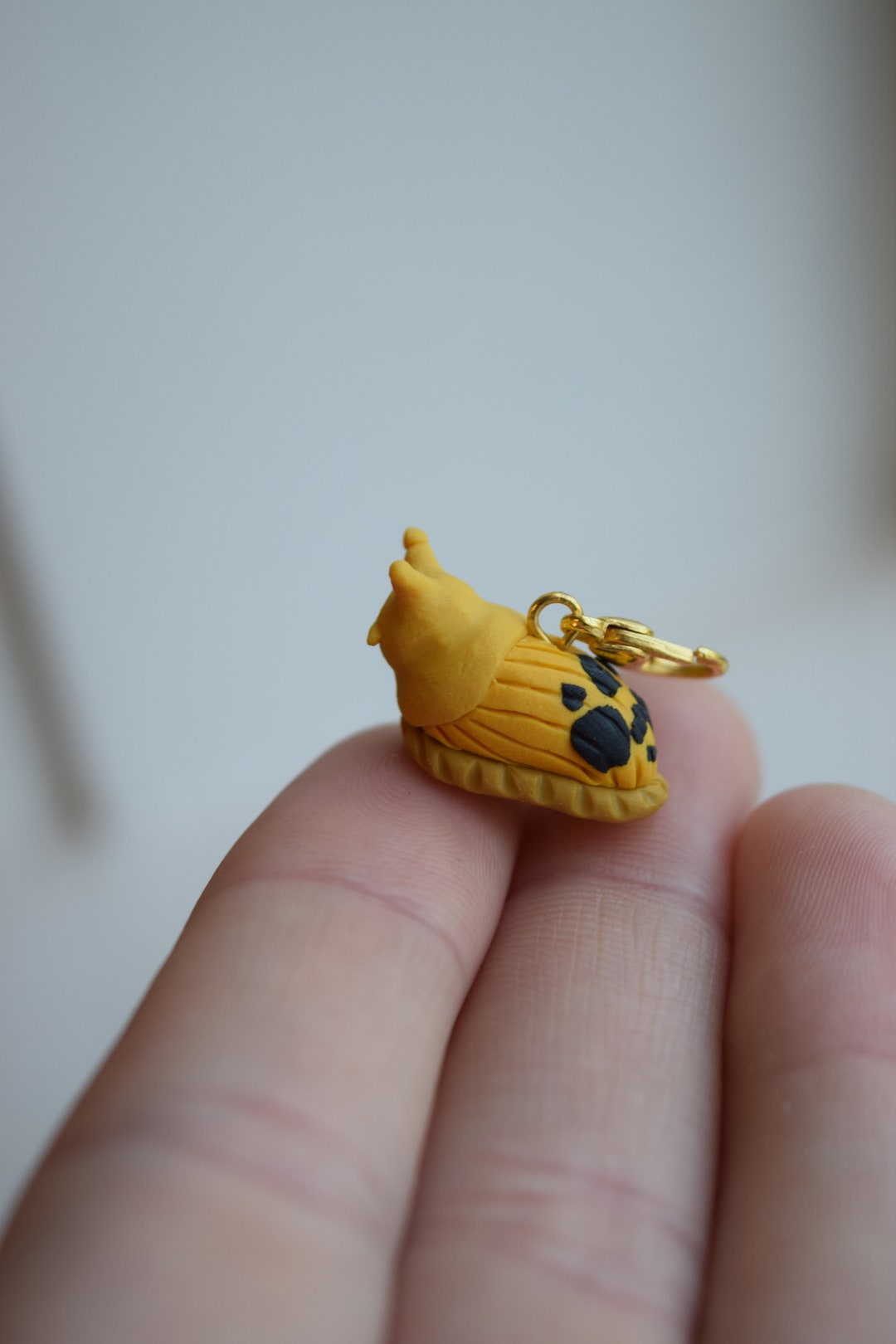 Banana Slug Hand Sculpted Polymer Clay Mini Gastropod Charm or Stitch ...