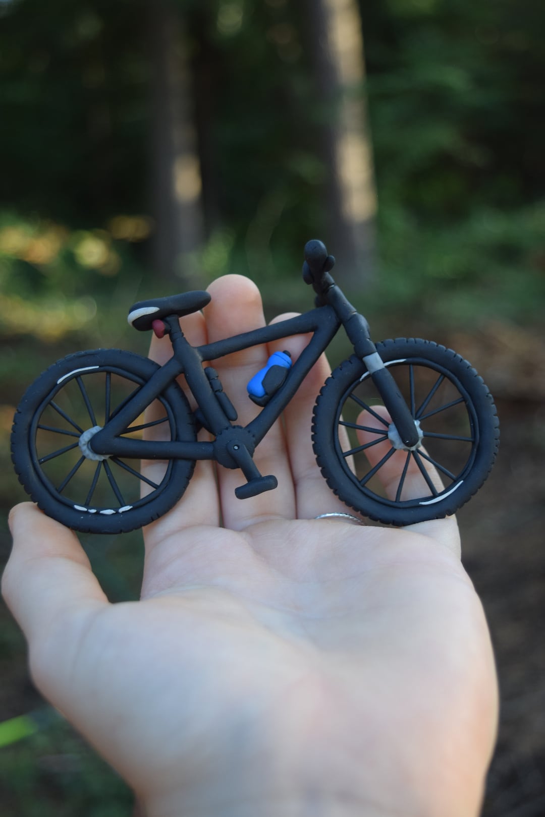 Custom Clay Bike One of a Kind Handmade Sculpture, Miniature Polymer ...