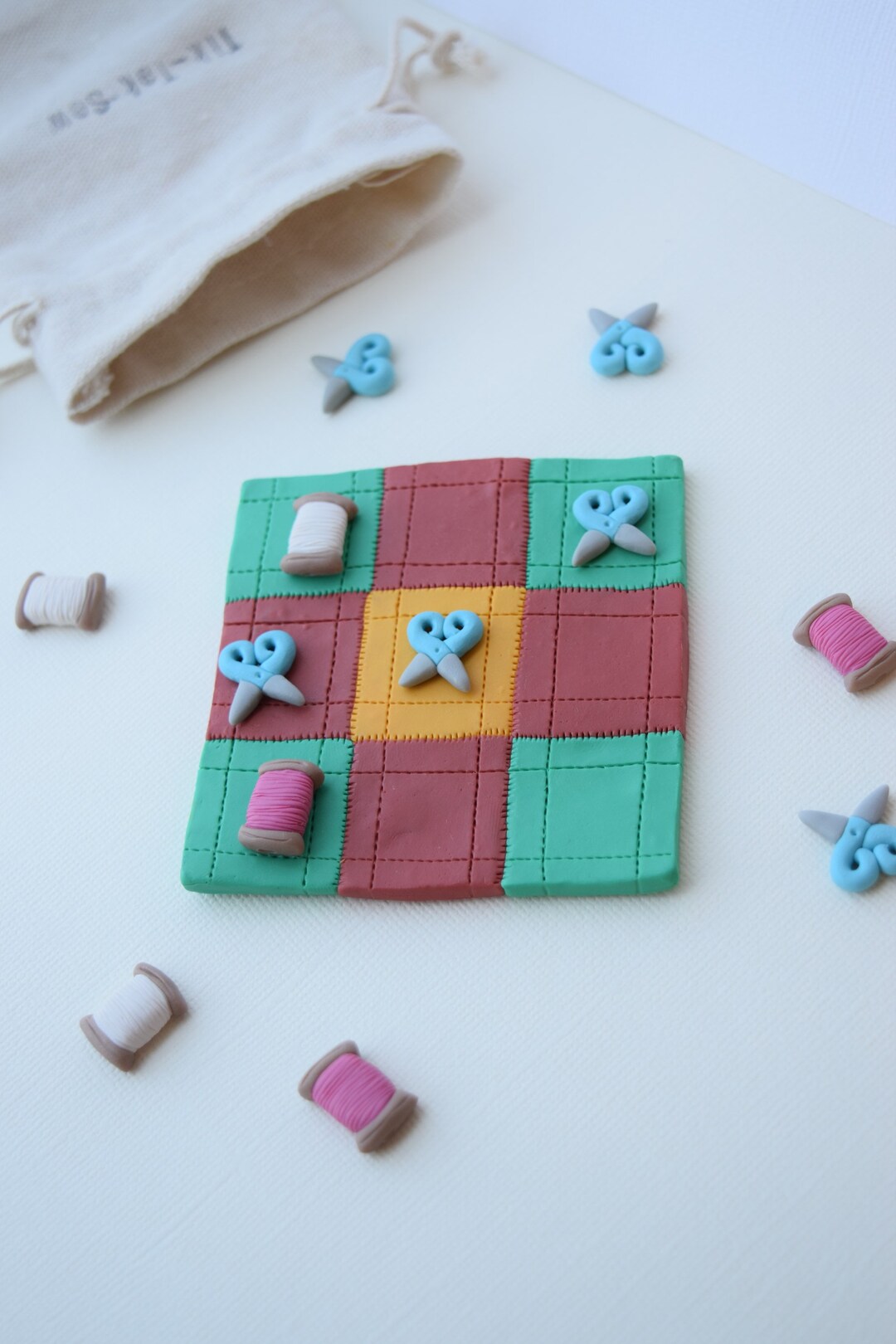 Tik-tak-sew :tik Tak Toe Board for Sewing Lovers, Breakfast Games ...