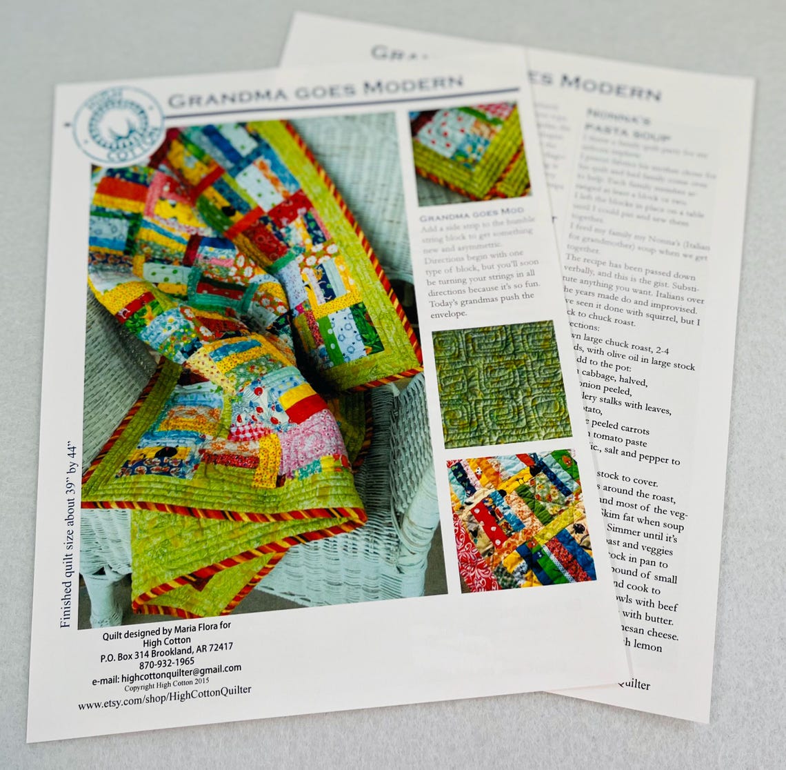 Grandma Goes Modern Easy Baby Quilt PDF Pattern - Etsy