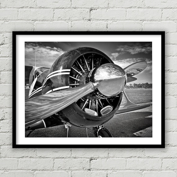 Large Beech Staggerwing Photography Art Aircraft Photo Print | Etsy