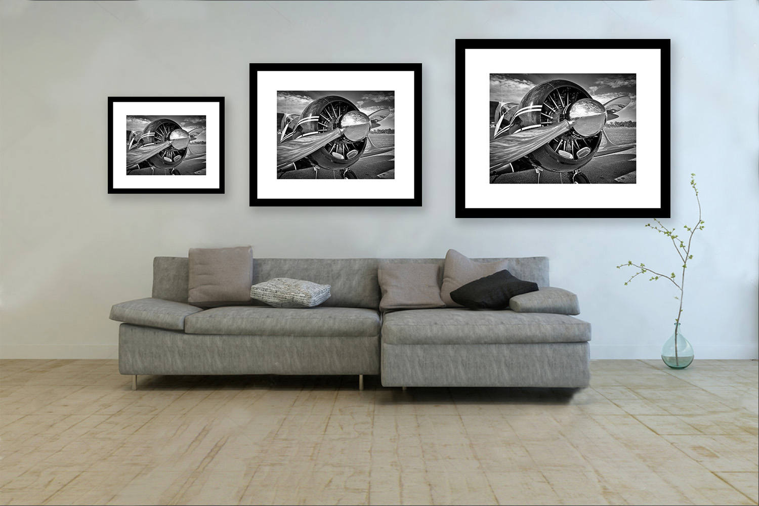 Beech Staggerwing Fine Art Print, Vintage Aircraft Photo Print, Black ...