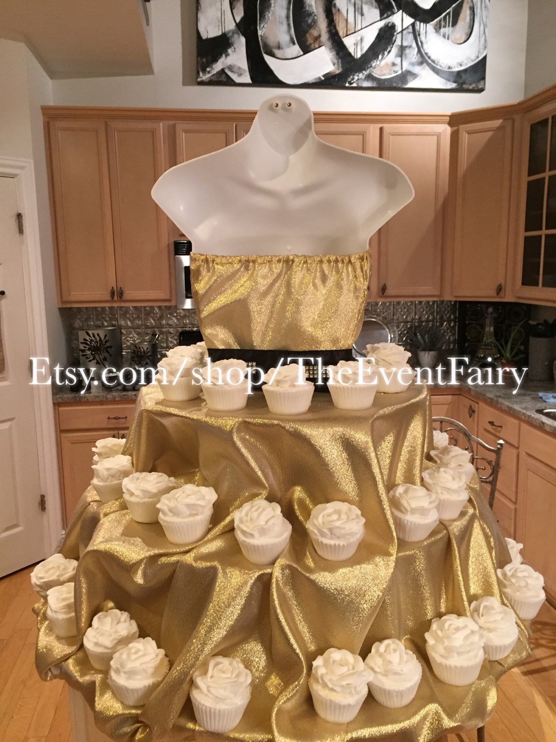 Gold Cupcake Stand Couture Cupcake Stand for Birthdays - Etsy