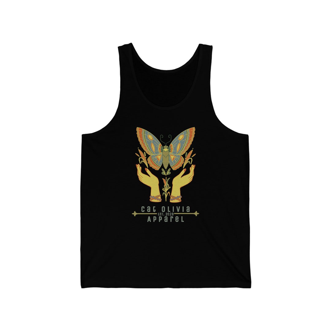 Cat Olivia Apparel Original Moth Jersey Tank // Alt Goth Emo Spiritual ...
