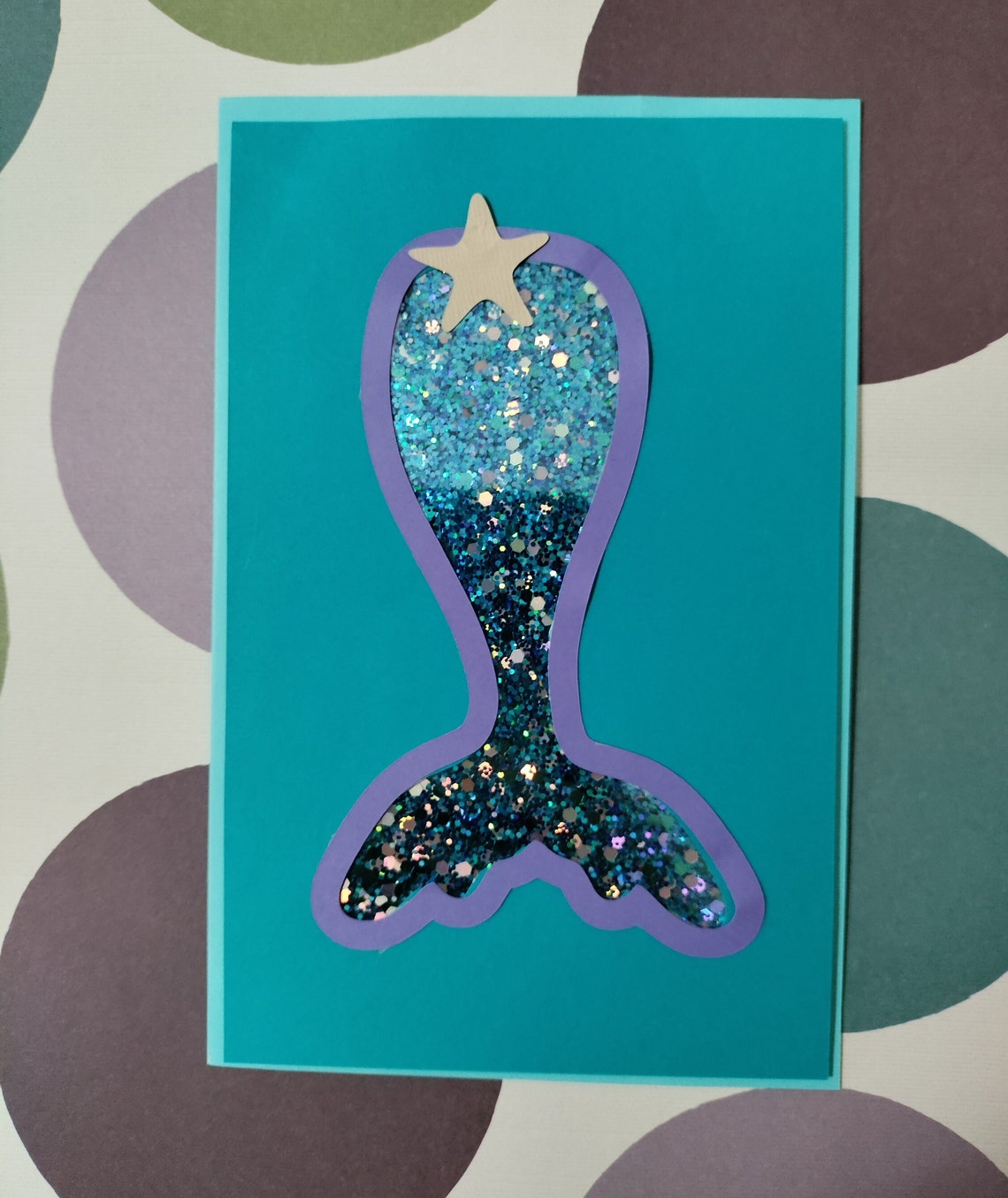Mermaid Birthday Card, Mermaid Blank Card, Mermaid Shakeable Card ...