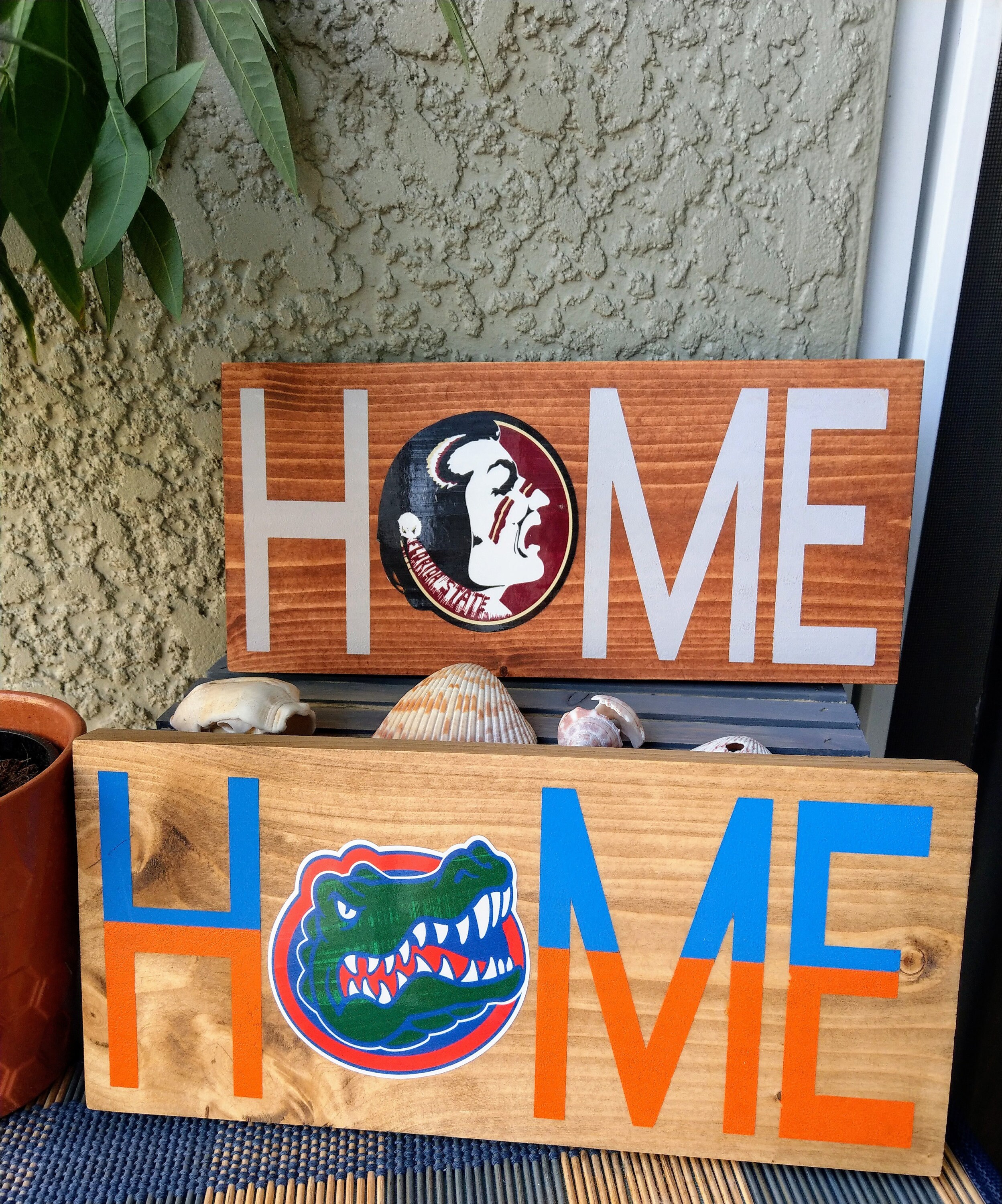 Home Sports Wood Sign, FL Gators, FSU, Sports Wood Sign, Gators Wood ...