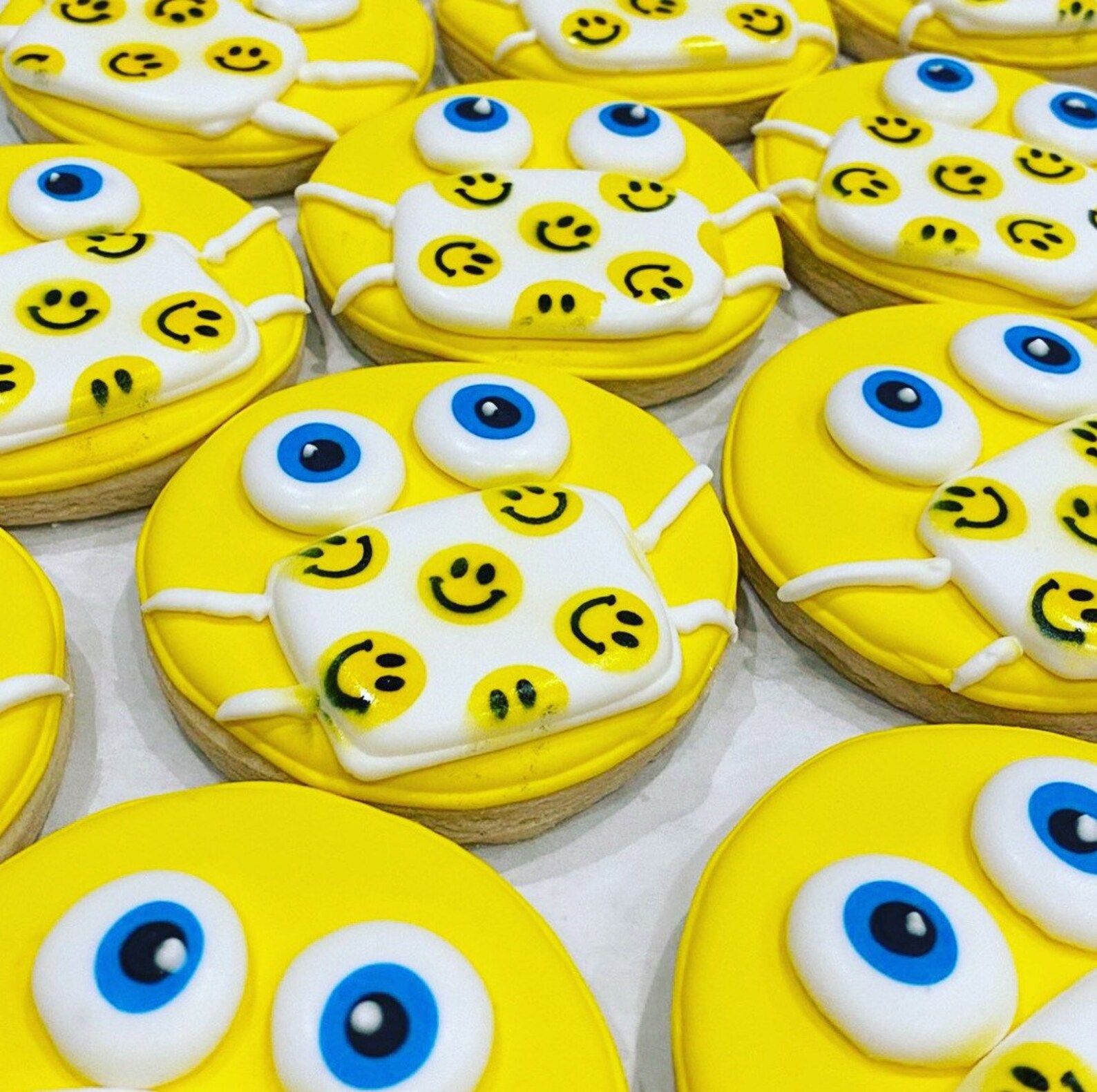 Happy Faces Pattern Cookie Stencil Set: Smiley Faces - Etsy
