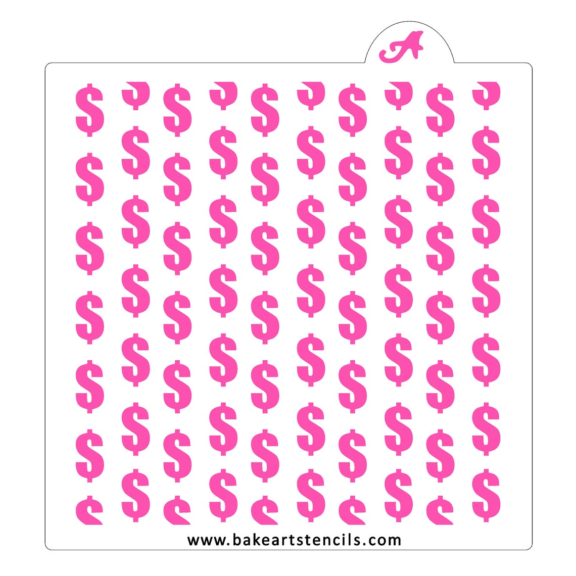 Dollar Signs Pattern Stencil Dollar Cookie Stencil Money - Etsy
