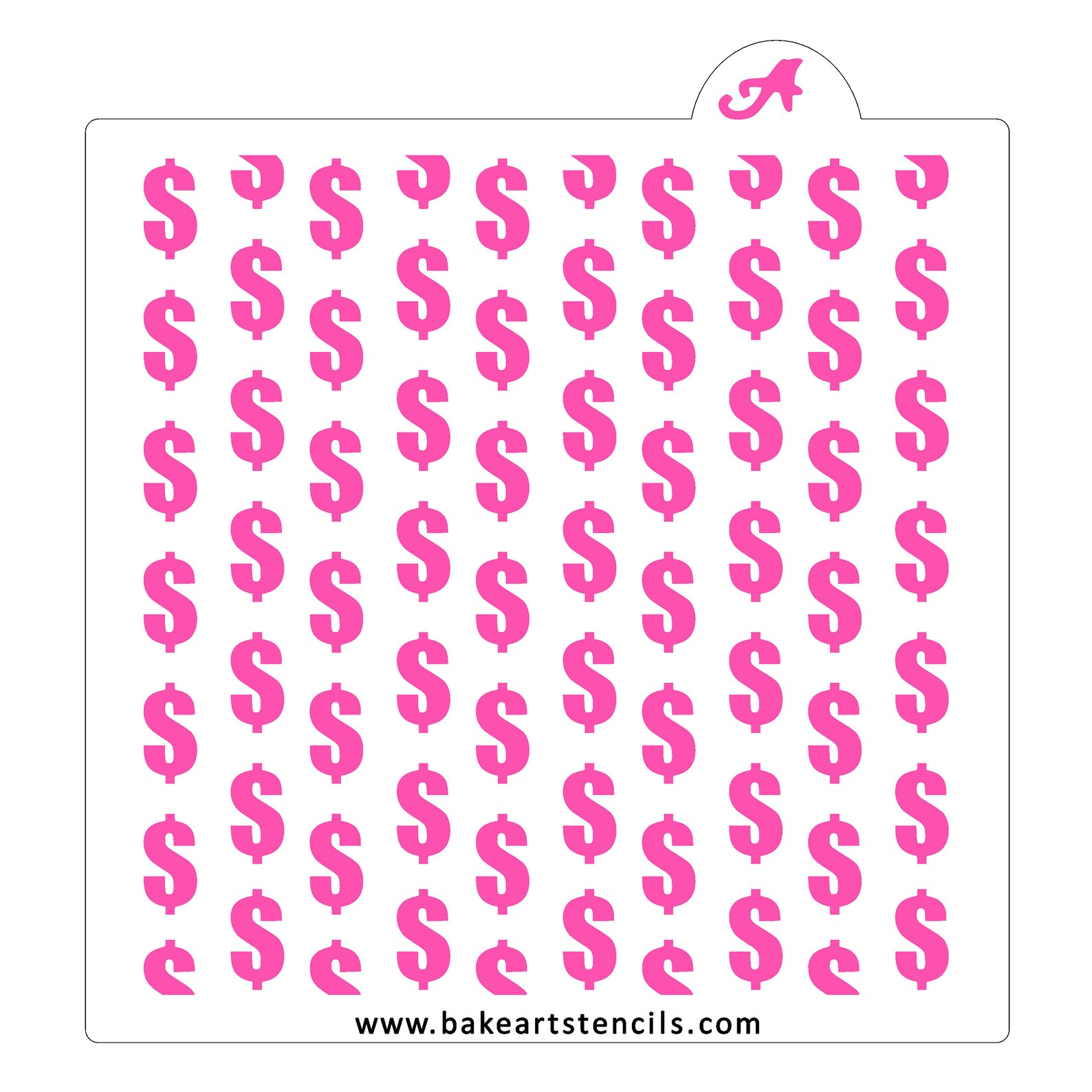 Dollar Signs Pattern Stencil Dollar Cookie Stencil Money - Etsy
