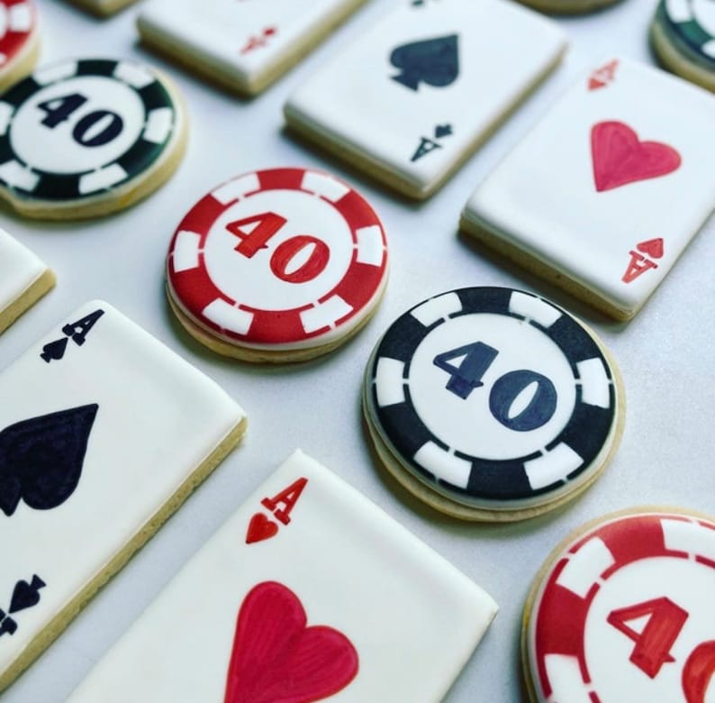 Poker Chips Cookie Stencil Set: Casino Theme - Etsy