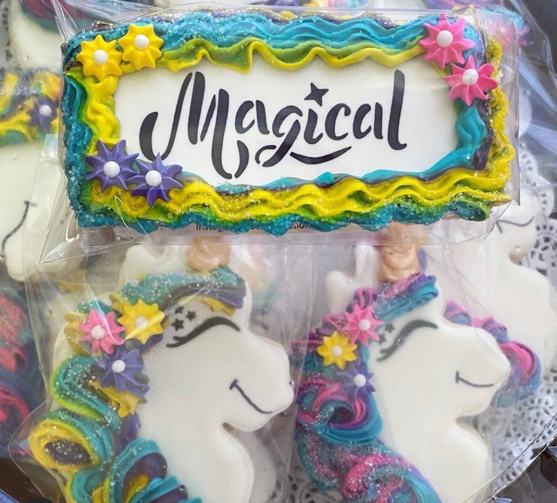 Unicorn Lashes Cookie Stencil Eyelashes Cookie Stencil - Etsy