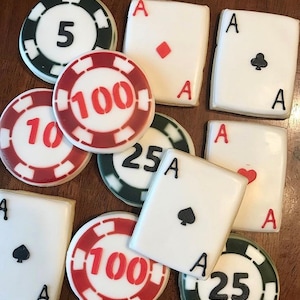 Poker Chips Cookie Stencil Set: Casino Theme - Etsy