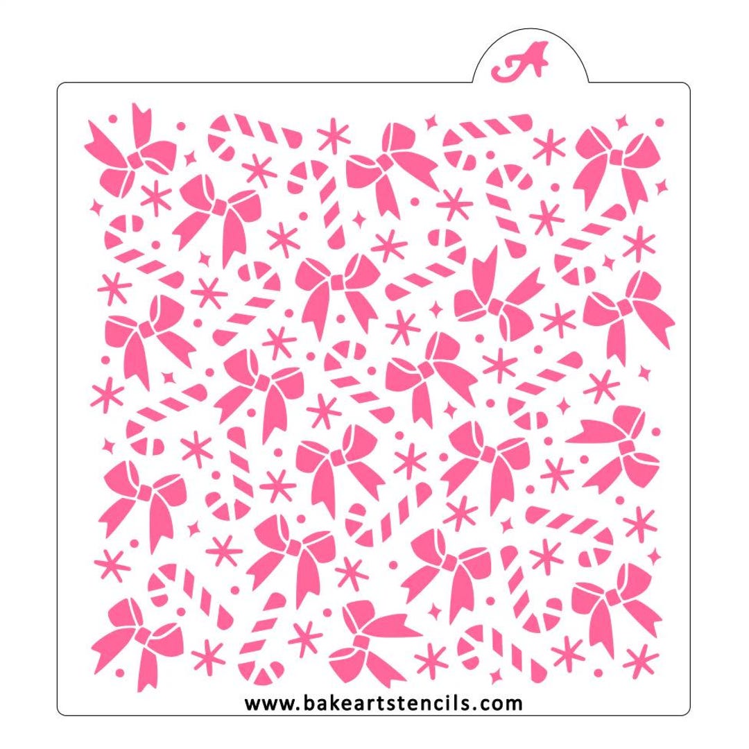 Jolly Bows Cookie Stencil: Christmas Baking Template - Etsy