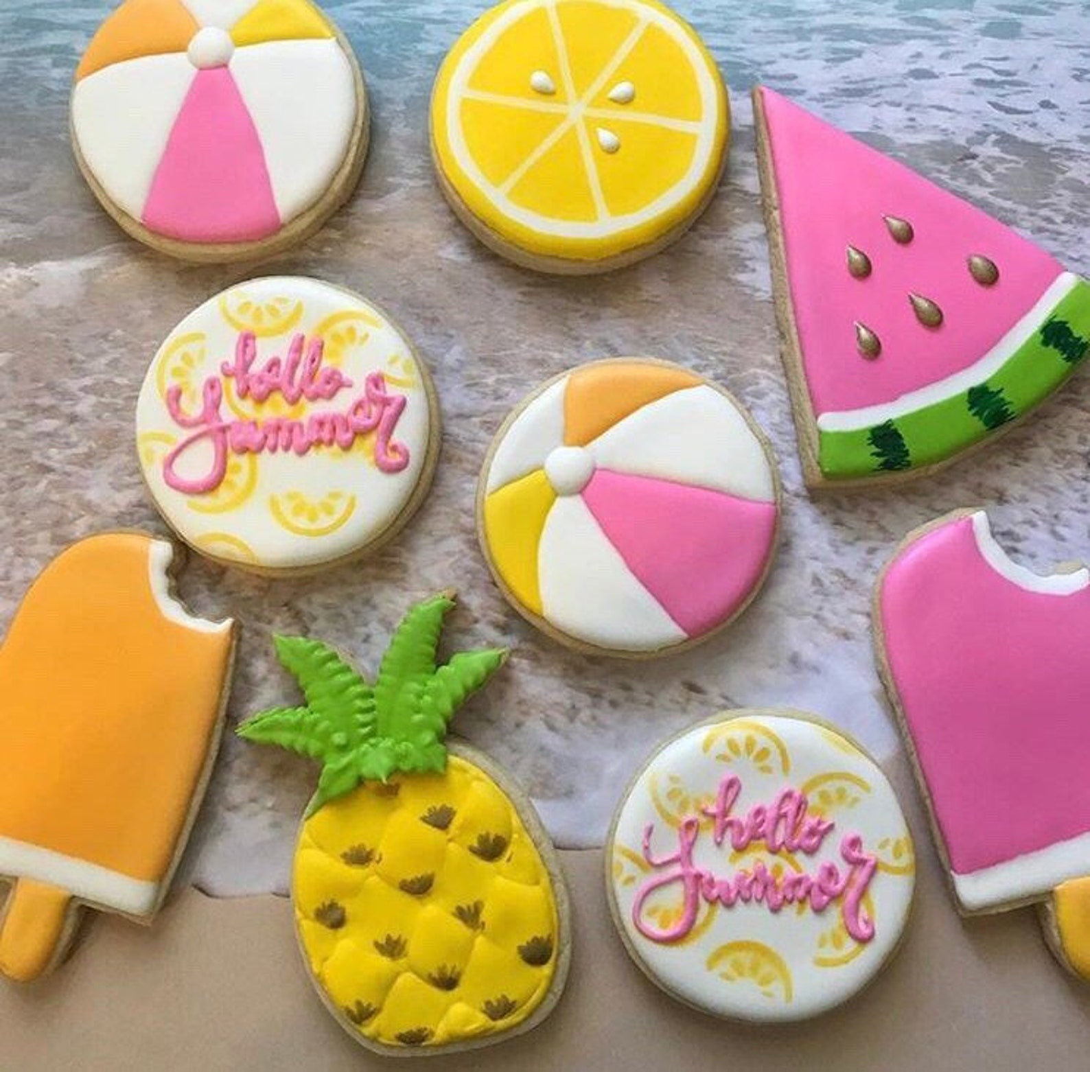 Citrus Slice Pattern Cookie Stencil: Summer Baking - Etsy