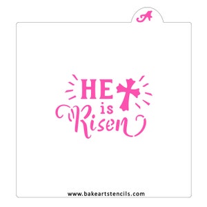 He is Risen Cookie Stencil, Easter Cookie Stencil, Religious Stencil - Etsy