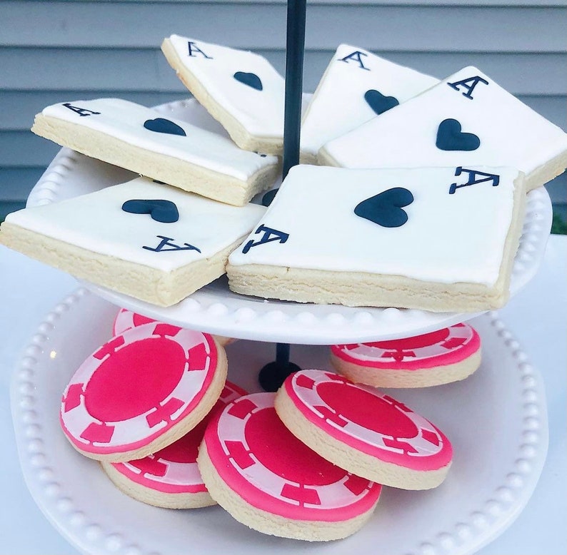 Poker Chips Cookie Stencil Set: Casino Theme - Etsy