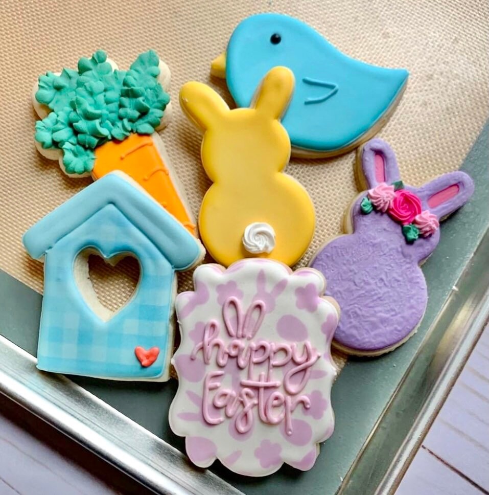 Easter Confetti Pattern Cookie Stencil Spring Cookie Stencil - Etsy