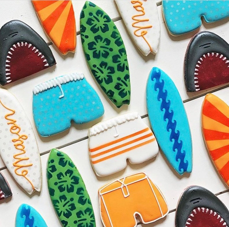 Beach Waves Pattern Cookie Stencil Waves Cookie Stencil - Etsy