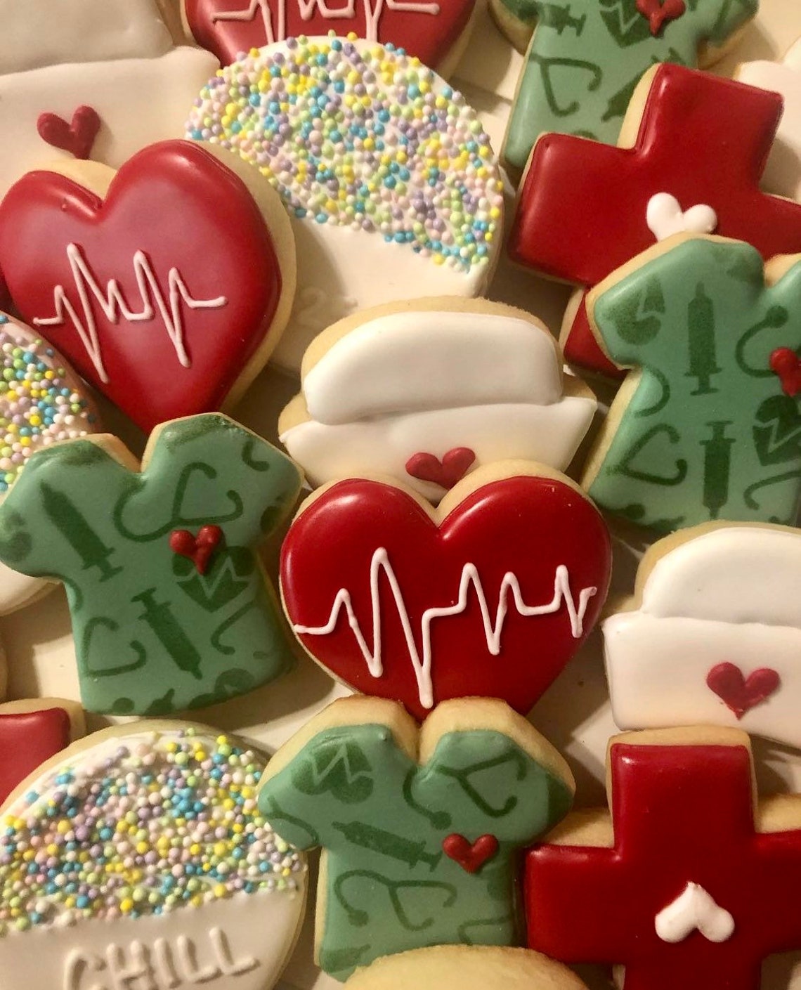 Doctor Pattern Cookie Stencil Medical Cookie Stencil Nurse - Etsy