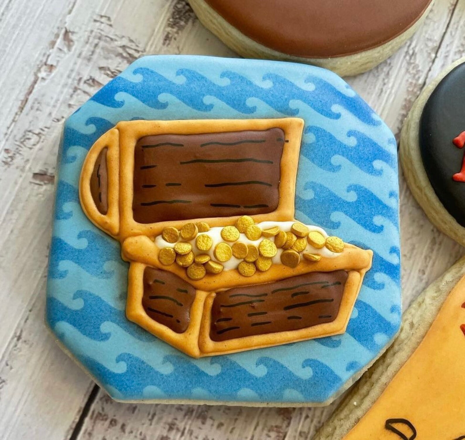 Beach Waves Pattern Cookie Stencil Waves Cookie Stencil - Etsy