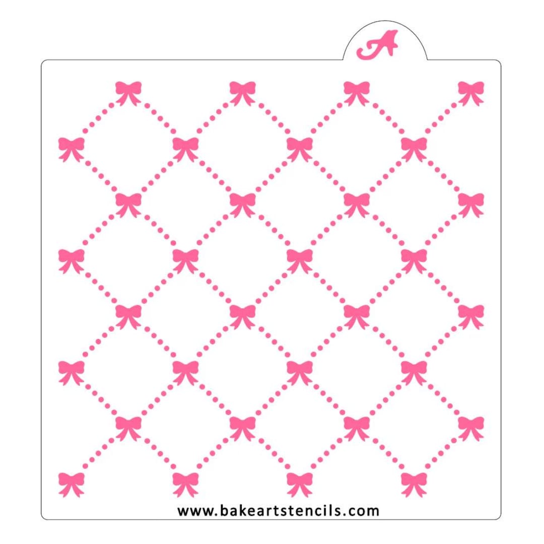 Preppy Bows Cookie Stencil, Bows Cookie Stencil - Etsy