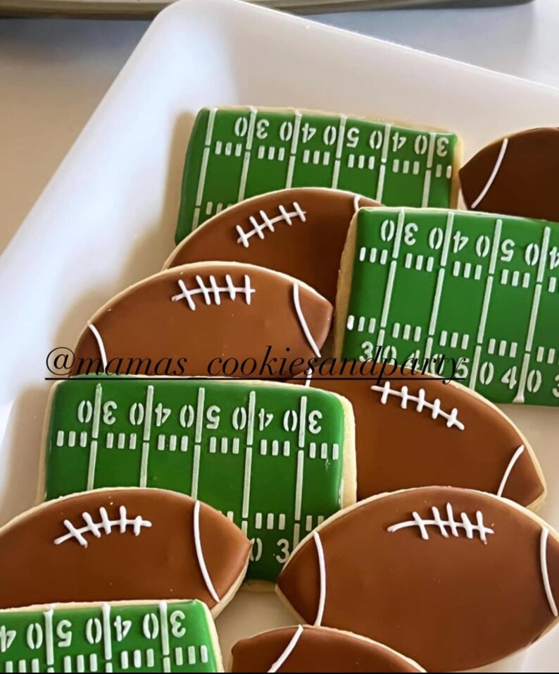 Football Field Cookie Stencil: Sports and Game Day Decoration - Etsy