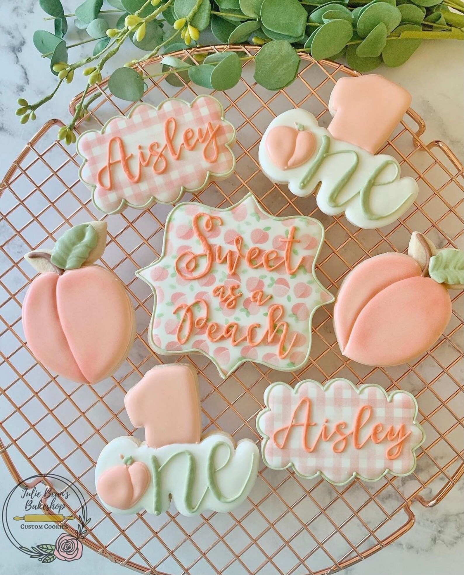 Peach Pattern Cookie Stencil Set Peaches Cookie Stencil - Etsy