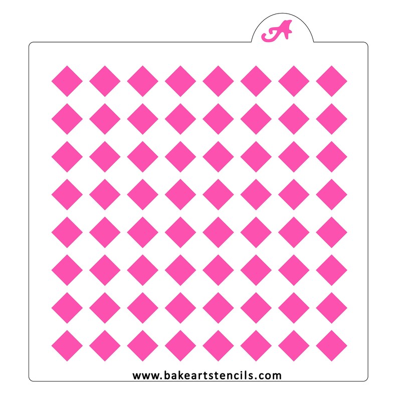 Diamond Cake Stencil - Etsy