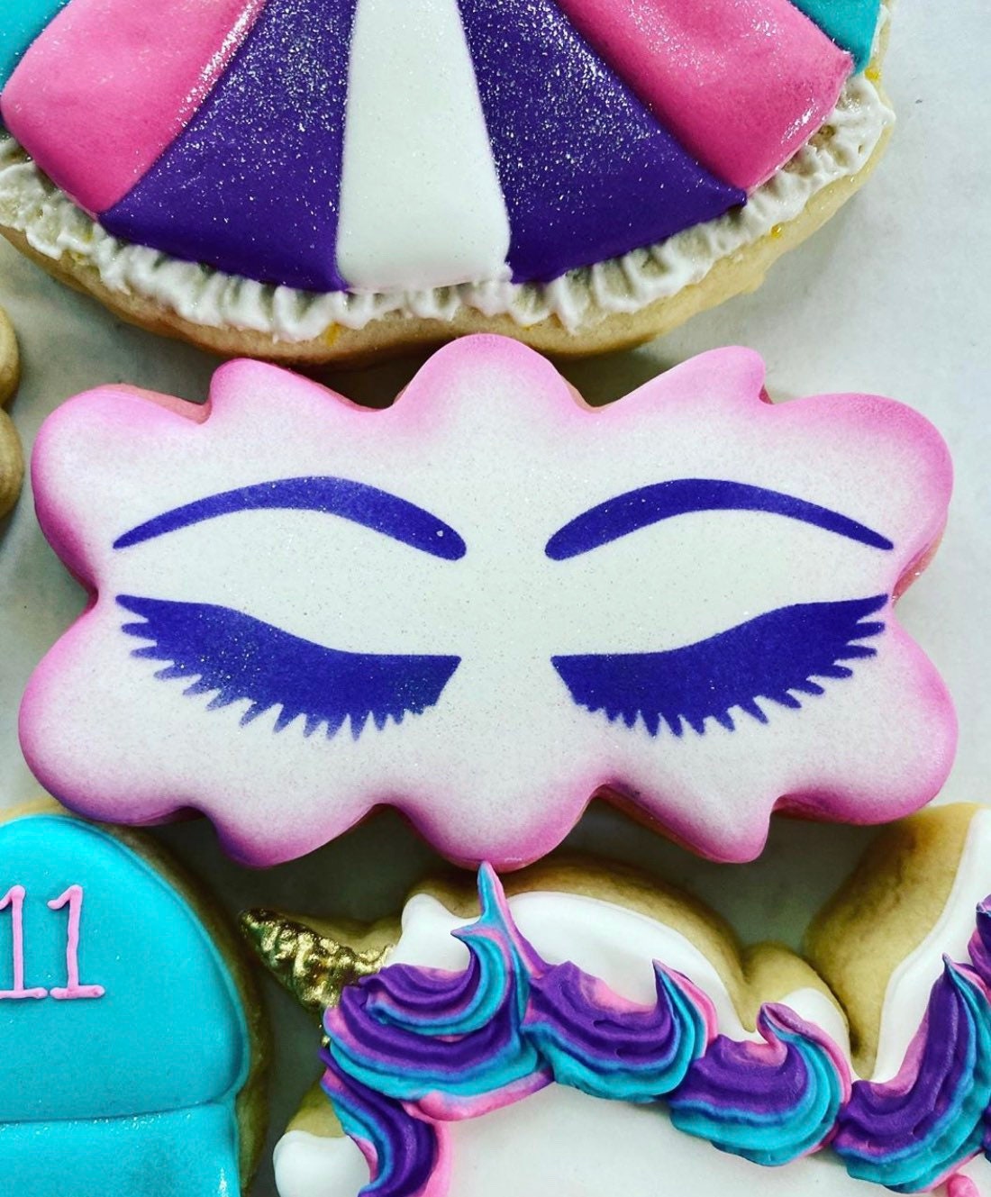 Eyelash Cookie Stencil: Makeup Lashes Baking Template - Etsy
