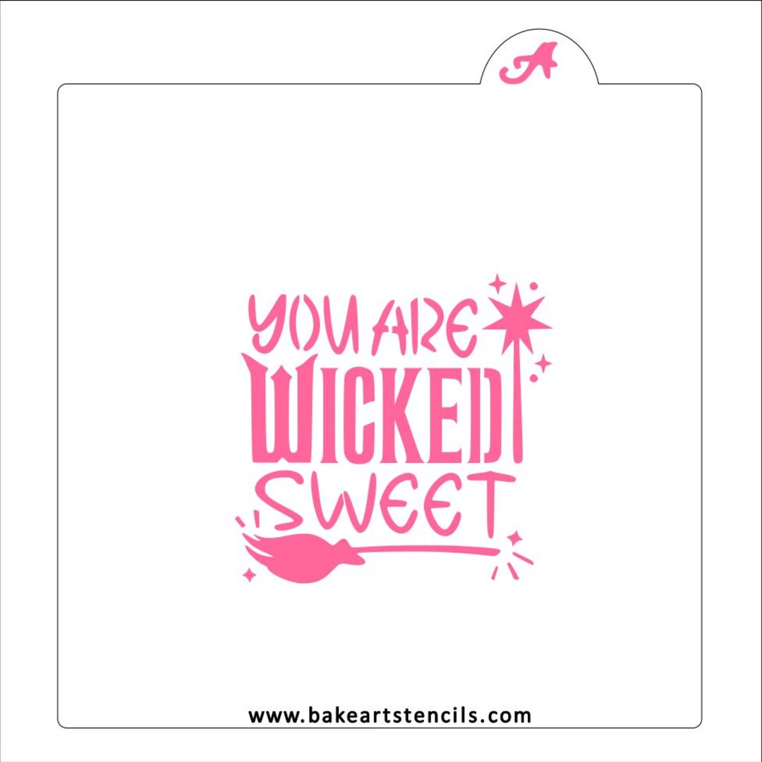 Wicked Sweet Cookie Stencil - Wicked Movie, Valentine's Day Baking - Etsy