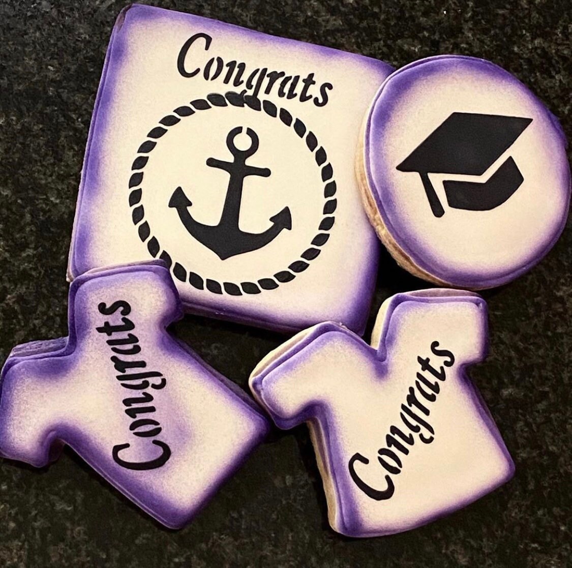 Congrats Cookie Stencil Congratulations Cookie Stencil | Etsy