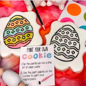 Easter PYO Cookie Stencils Set, Easter Stencils, Bunny Stencil, Easter ...